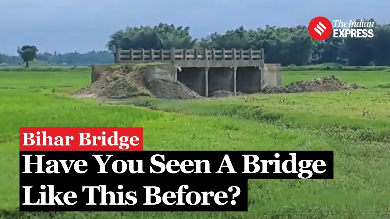 Bihar Bridge In Field: Bridge Built in Open Field at Bihar Village, No ...
