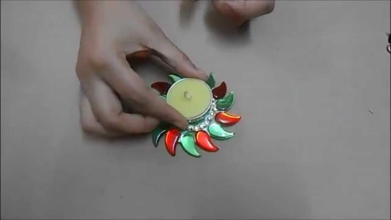 How to Make Floating Diya for Diwali - YouTube