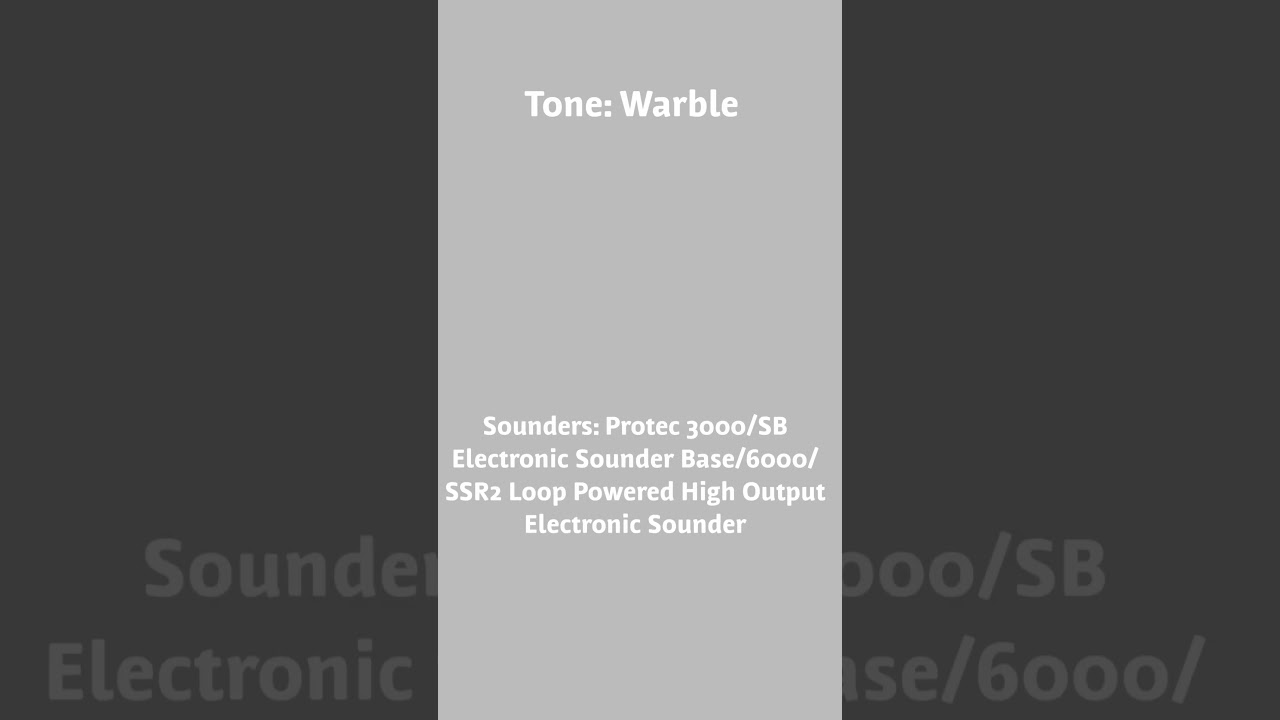 Protec fire alarm sound #1 - YouTube