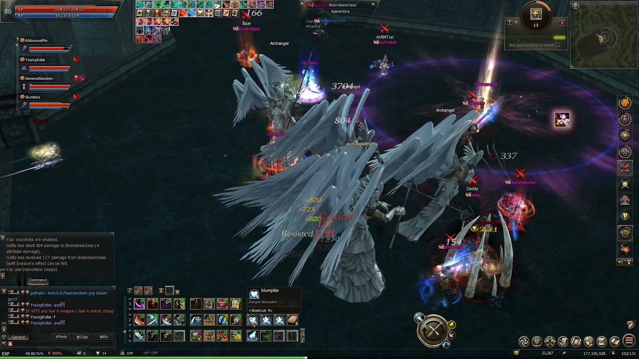 Lineage 2 Rose - Baium pvp - Titan - speed run - YouTube