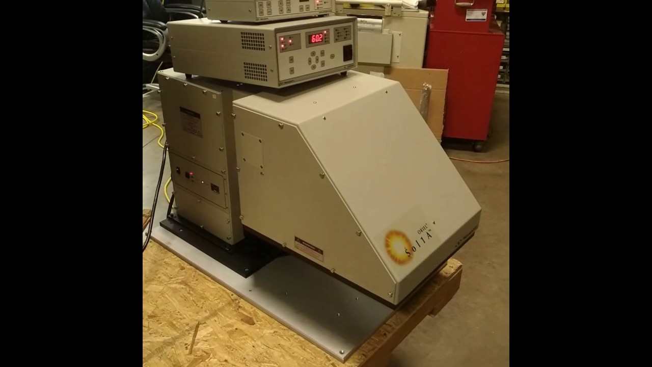 Newport 94081A Oriel SOL1A Solar Simulator - YouTube