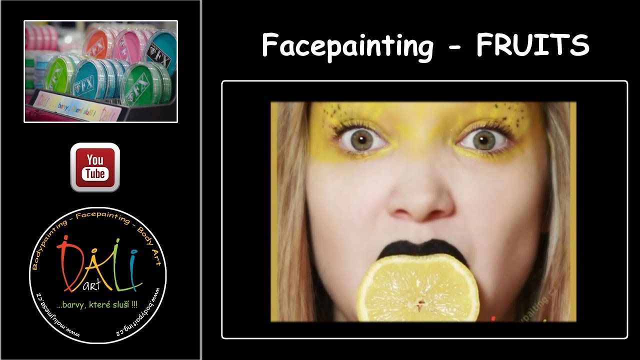 FACEPAINTING FRUITS II. - YouTube