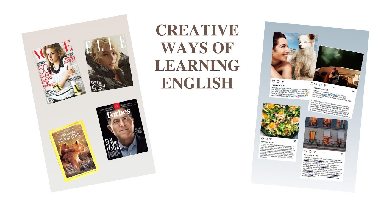 Creative ways of learning English. - YouTube