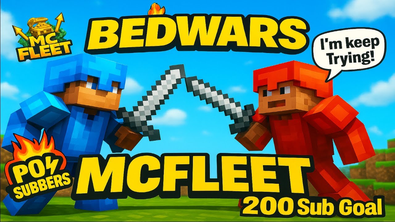 MCFleet Bedwars Live – Let’s Grind ! #mcfleet #minecraft - YouTube