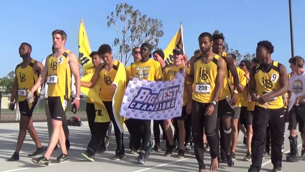 Long Beach State Track Celebrates Big West Championship - YouTube