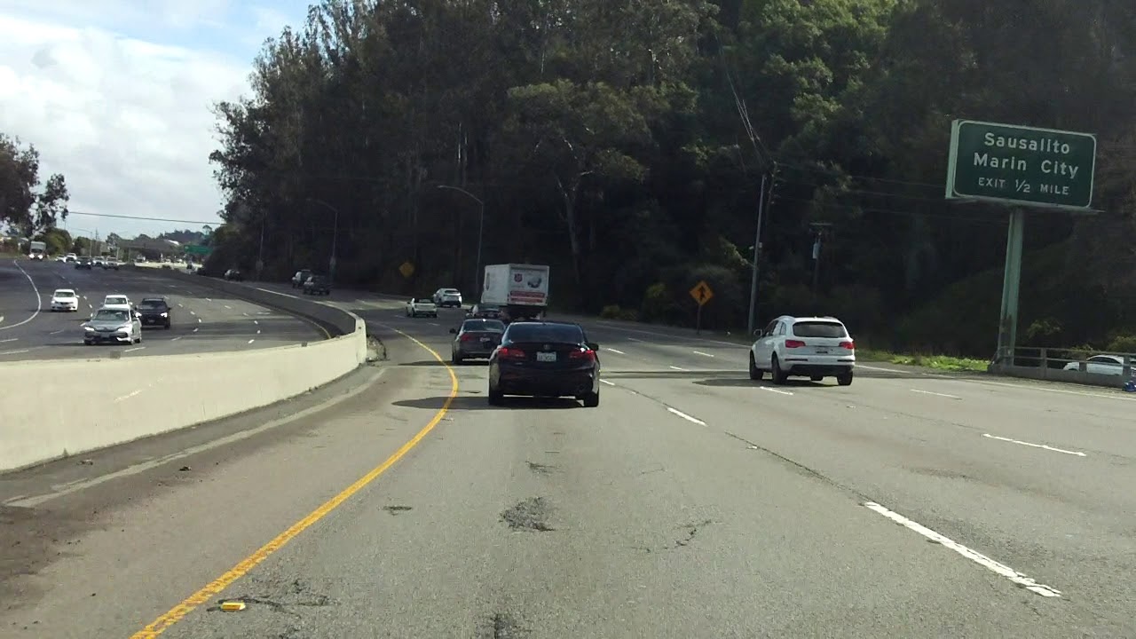Redwood Highway (US 101 Exits 447 to 442) southbound - YouTube
