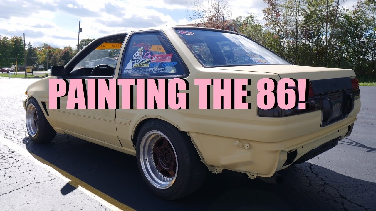 AE86 Drift Build - Painting the 86!!! (EP. 15) - YouTube