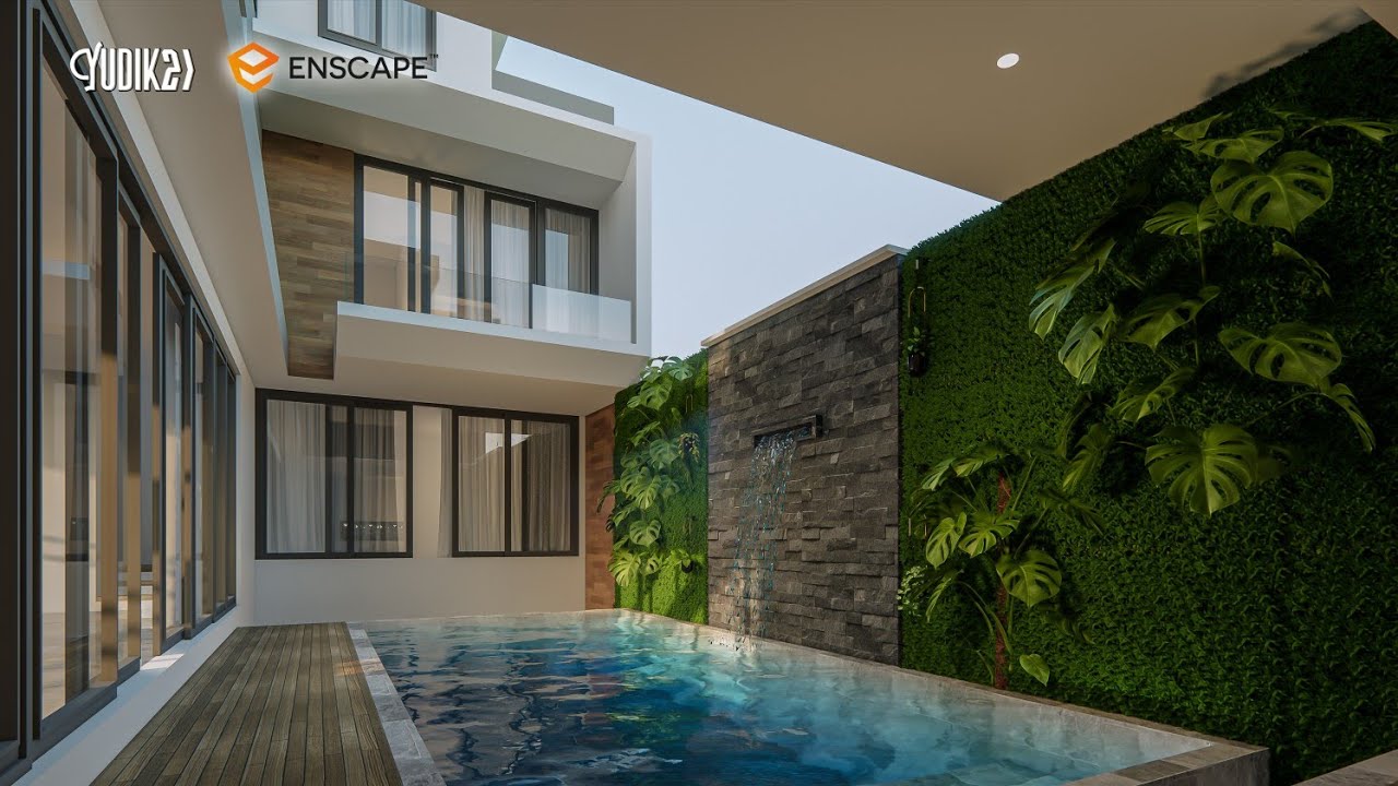 TUTORIAL RENDER SWIMING POOL - Enscape 3D 3.1 - YouTube