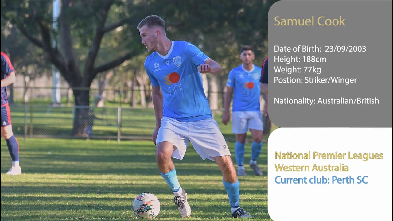 UPDATED - Samuel Cook Football Reel (8 July 2023) - YouTube