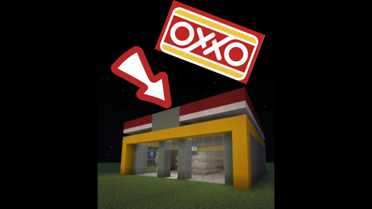 como hacer un oxxo en minecraft - YouTube