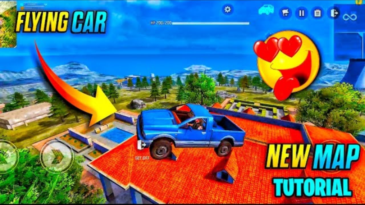 New Flying Car Map With Code 🍷 || Free Fire #craftland #fliying #fliying car - YouTube