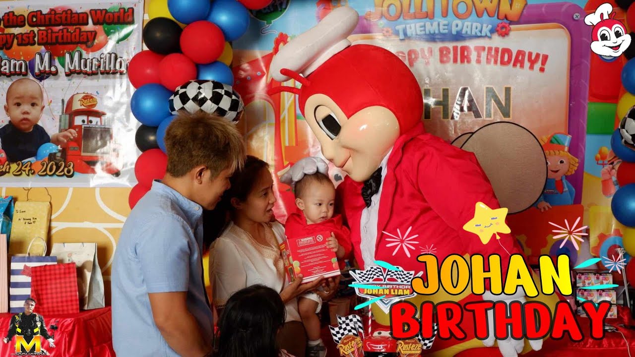 JOHAN Jollibee Birthday Party / Jollytown Theme Party @ Jollibee Villar ...