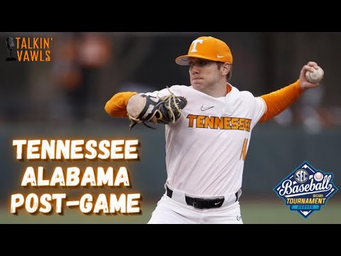 Tennessee/Alabama Post-Game | 2021 SEC Baseball Tournament - YouTube