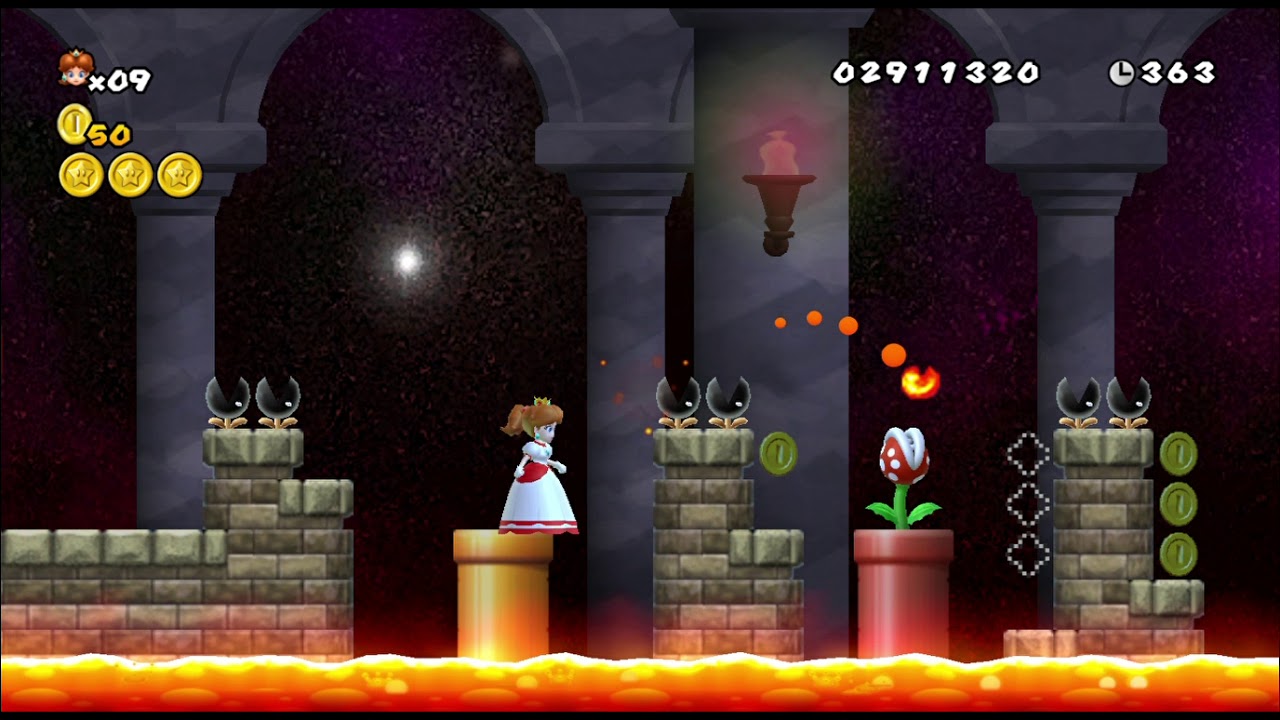 NSMBW Custom Level - Lep's World 1 Level 07-04 - YouTube