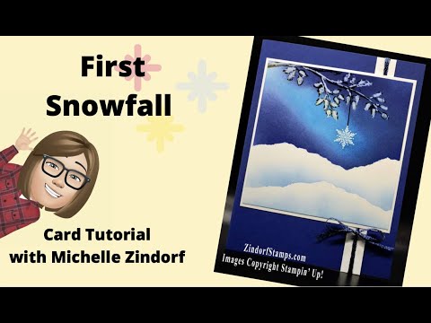 First Snow Card Tutorial with Michelle Zindorf - YouTube