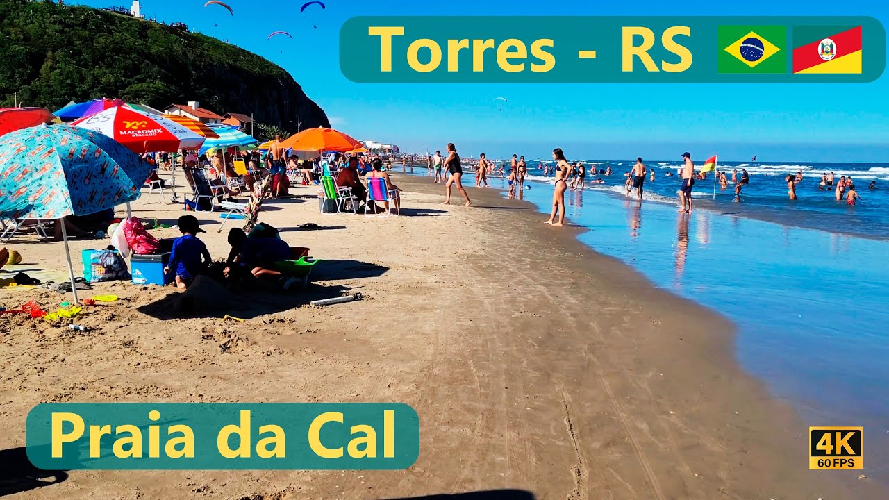 Torres - RS | Praia da Cal | Fevereiro 2023 | 4K - YouTube