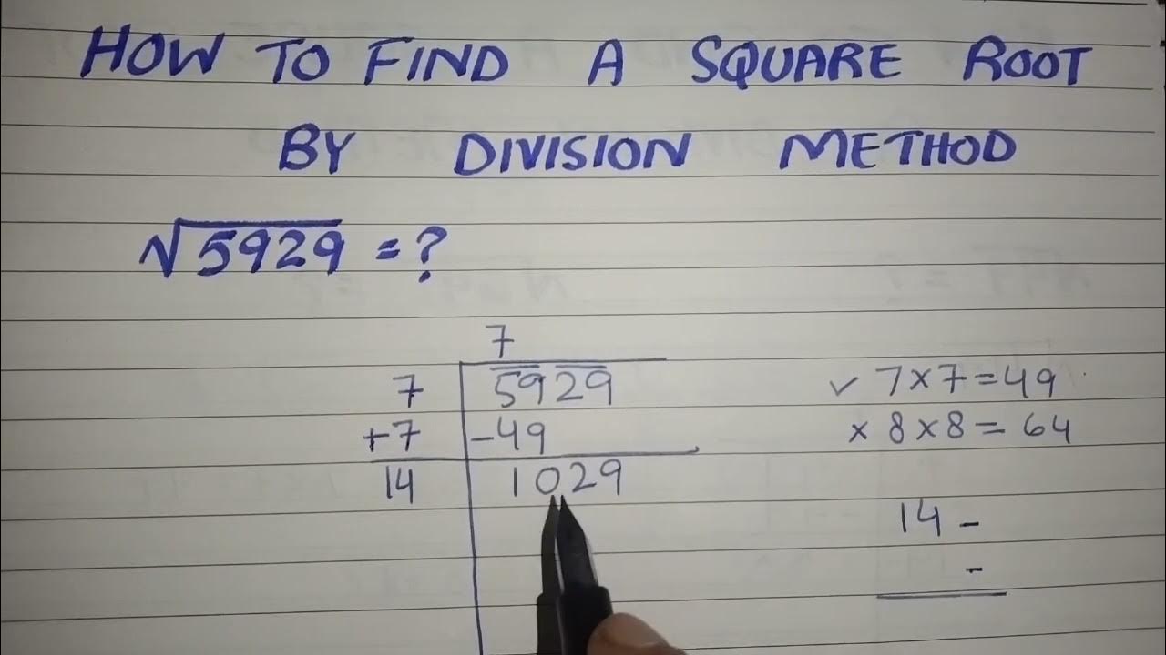 How To Find A square Root Of 5929 By Division Method YouTube how-to-find-a-square-root-of-5929-by-division-method-youtube