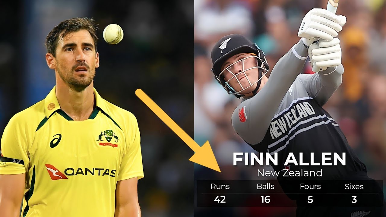 Finn Allen 42 Runs Off 16 Balls In T20 World Cup - YouTube