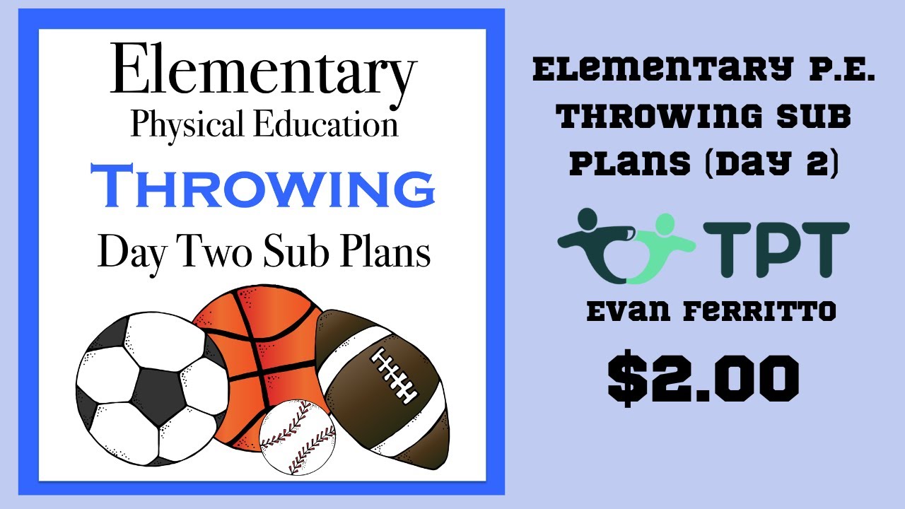 Throwing Sub Plan Day 2 - Elementary Physical Education - YouTube