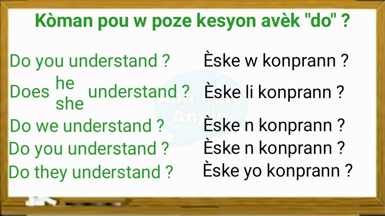 Ann aprann Pale Anglè ak Ann Pale Anglè kou Anglè ak Vokabilè Anglè ...