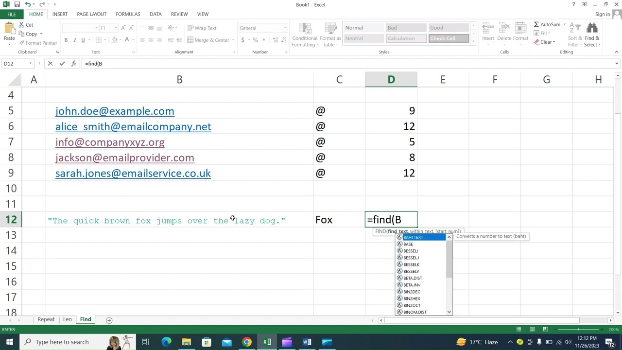 How To Use FIND Function Excel FIND Text Position In Excel Excel How To Use FIND Function Excel FIND Text Position In Excel Excel