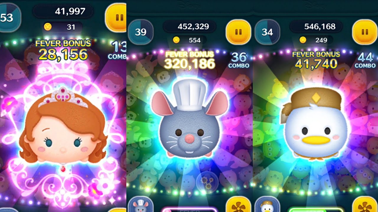 「ツムツム x Tsum Tsum」相似技能大挑戰 ~ ソフィア 蘇菲亞 Sofia Vs レミー Remy 小米 Vs ウッドチャック ...