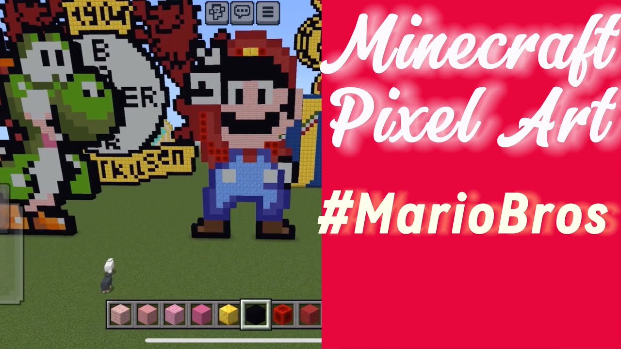 Creando un Increíble Pixel Art de Mario Bros en Minecraft | Guía Paso a ...