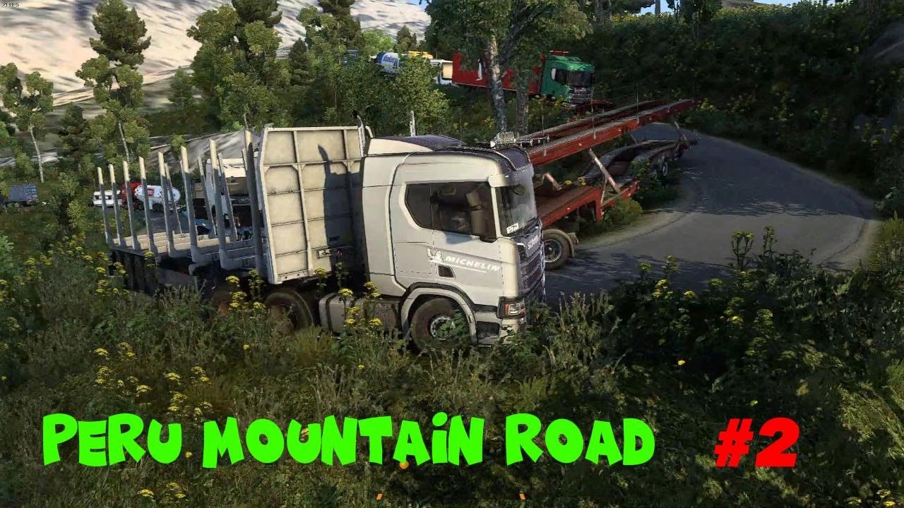 PERU DEATH ROAD 🔰 02 EURO TRUCK SIMULATOR 2 MOD MAP | MOUNTAIN ROAD ...