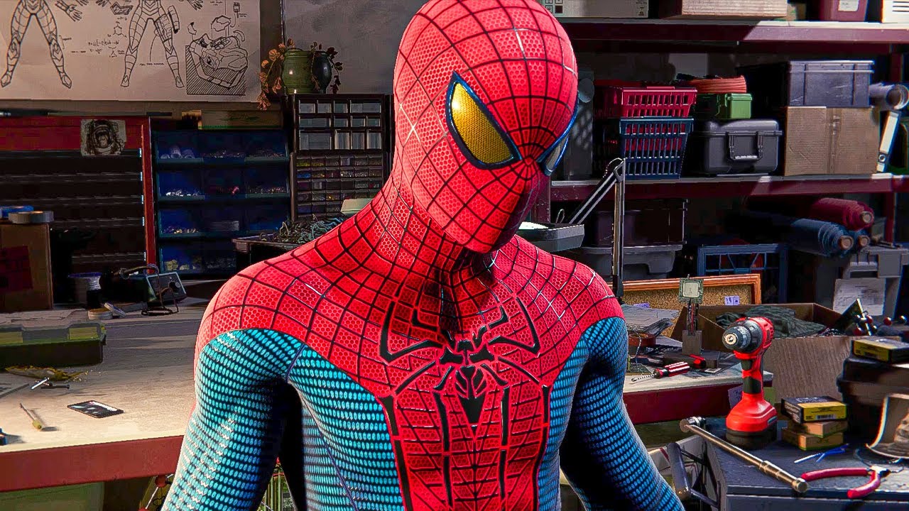 Peter Crafts The Amazing Spider-Man Suit - Marvel's Spider-Man - YouTube