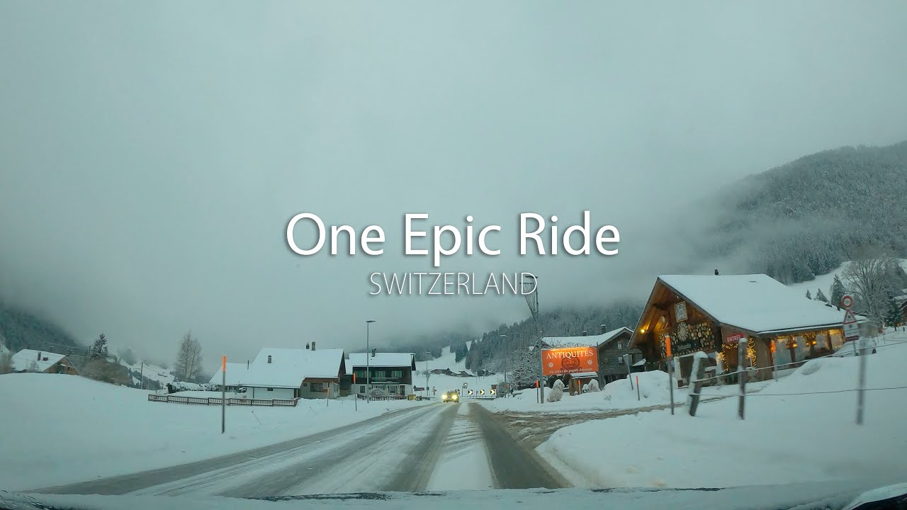 One Epic Ride, a day of heavy snowfall in Switzerland - YouTube