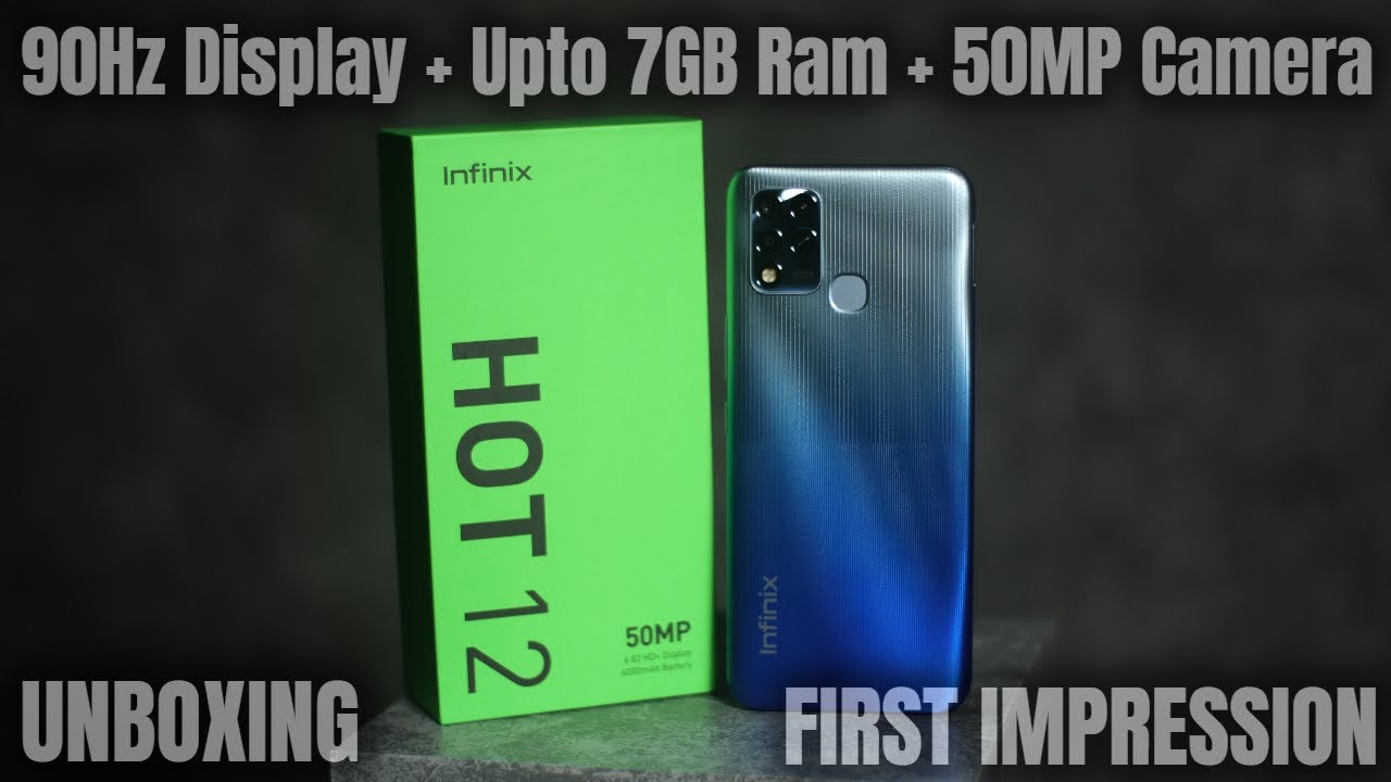 infinix Hot 12 with 6.82" 90Hz Display, 4GB+3GB Ram, 50MP Triple Camera ...