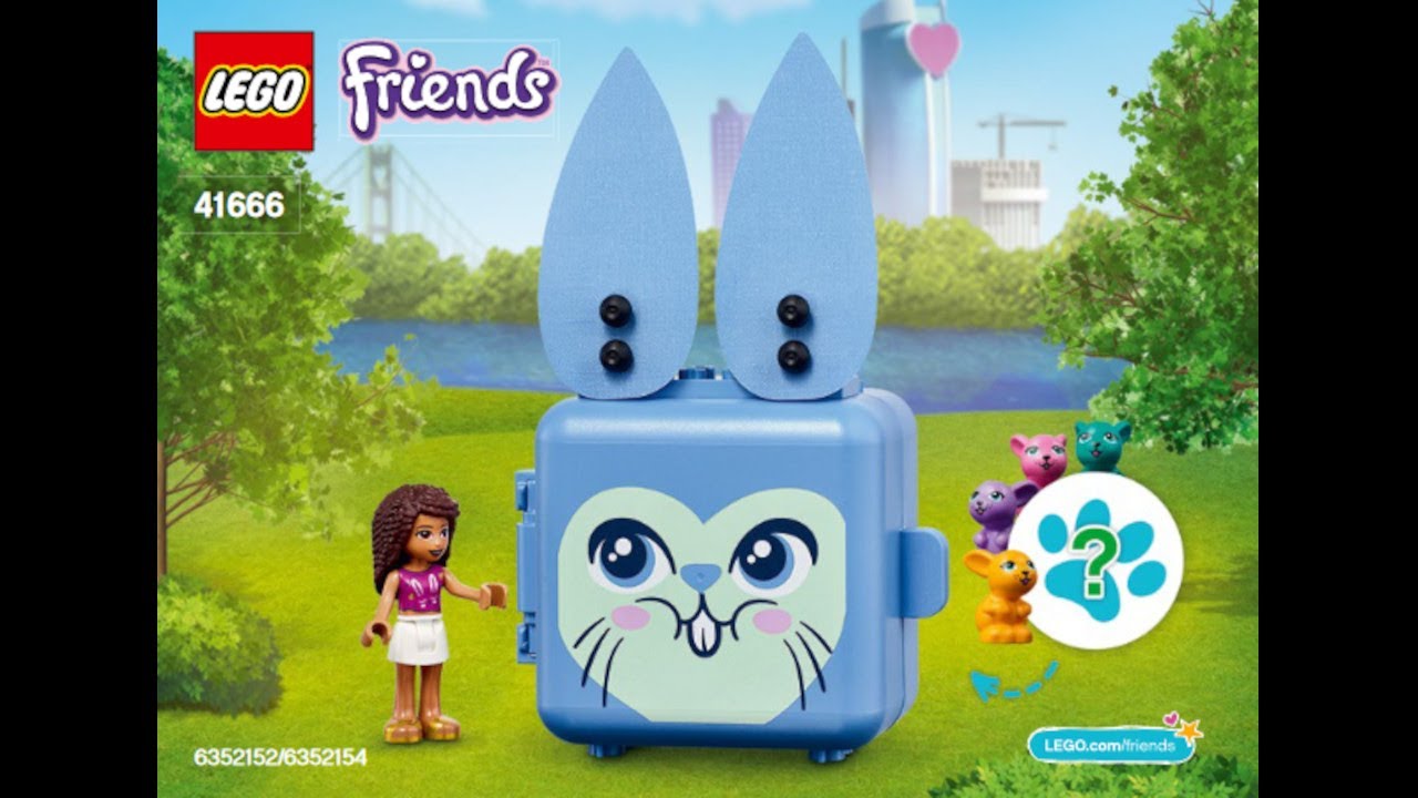 LEGO Instructions | Friends | 41666 | Andrea's Bunny Cube | Cube - YouTube