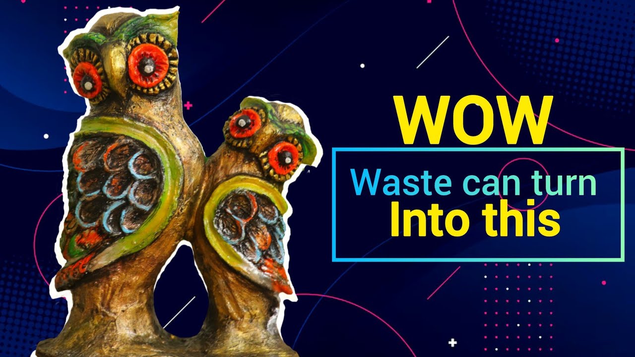 Waste Material Craft Ideas/Home Decor Ideas with Waste Material/Unique ...