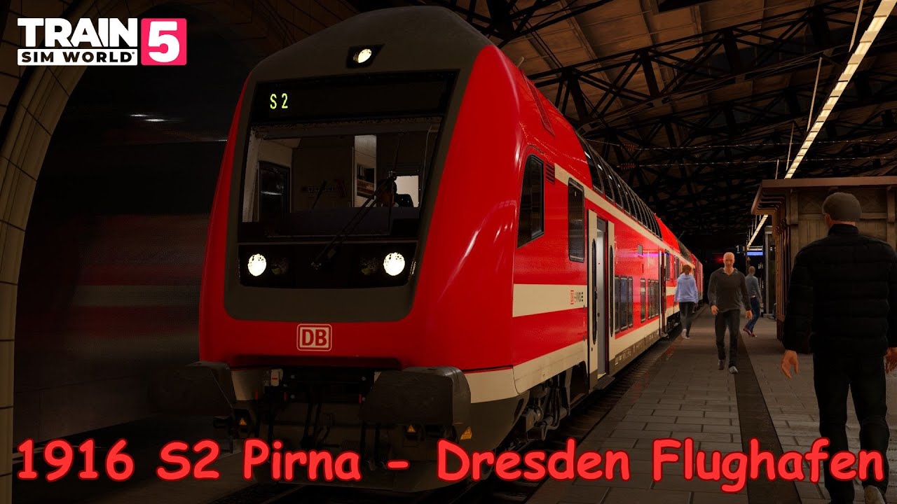 1916 S2 Pirna - Dresden Flughafen - Nahverkehr Dresden - BR 766.2 - Train Sim World 5 - YouTube