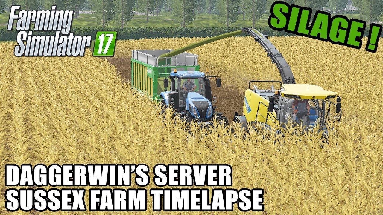 Farming Simulator 17 Timelapse - Daggerwin's Server - SILAGE! - YouTube