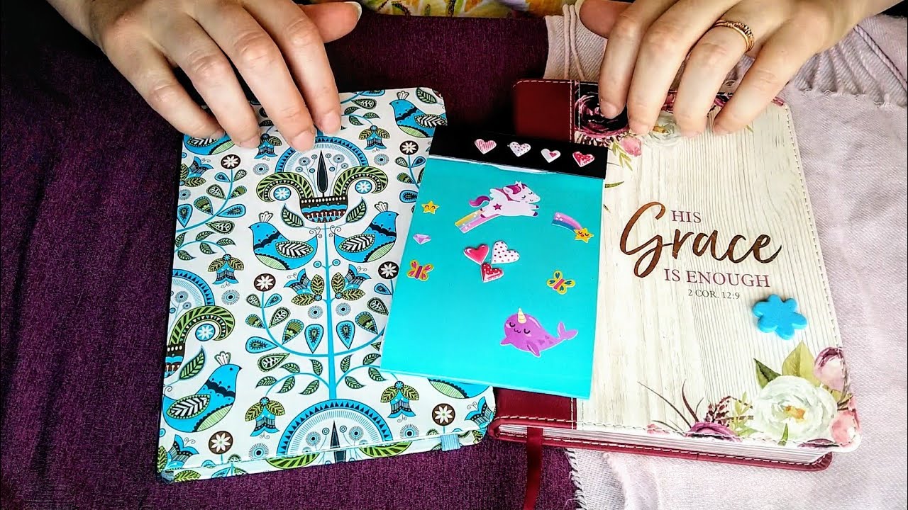 Lo-Fi BOOK ASMR {Tapping - Scratching - Tracing Journals} No Talking ...