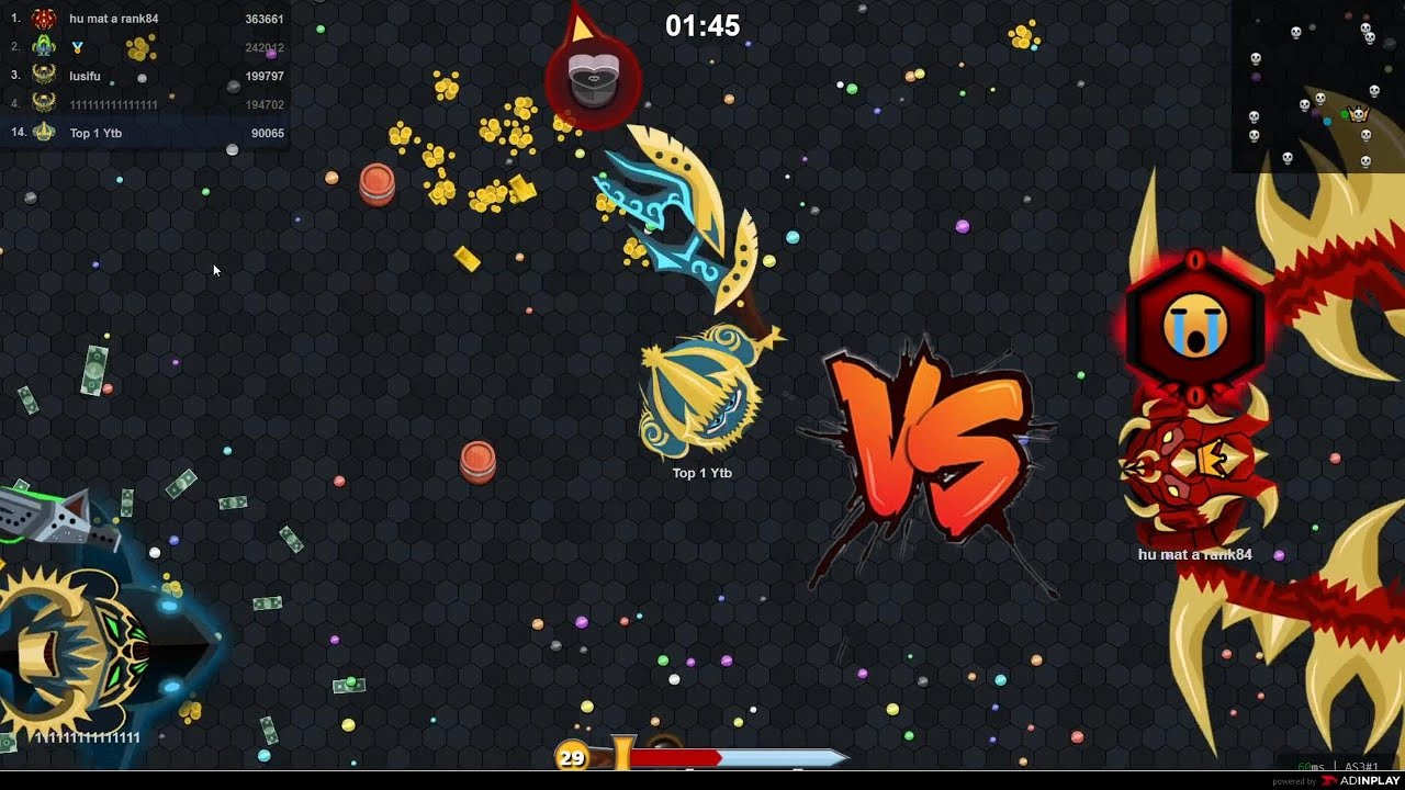 Evowars.io #501 : Thầy đã cố gắng nhưng chỉ được Top 2 P4 - YouTube