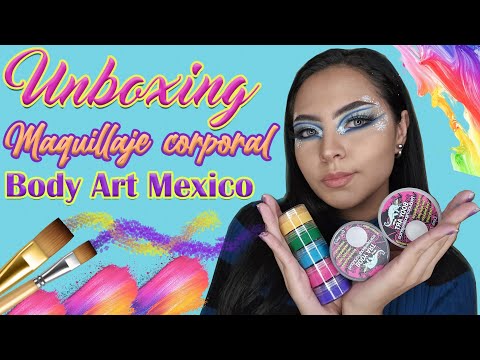 ABRIENDO PAQUETE - BODY ART MÉXICO - MAQUILLAJE CORPORAL 🎨💚🌟❤️