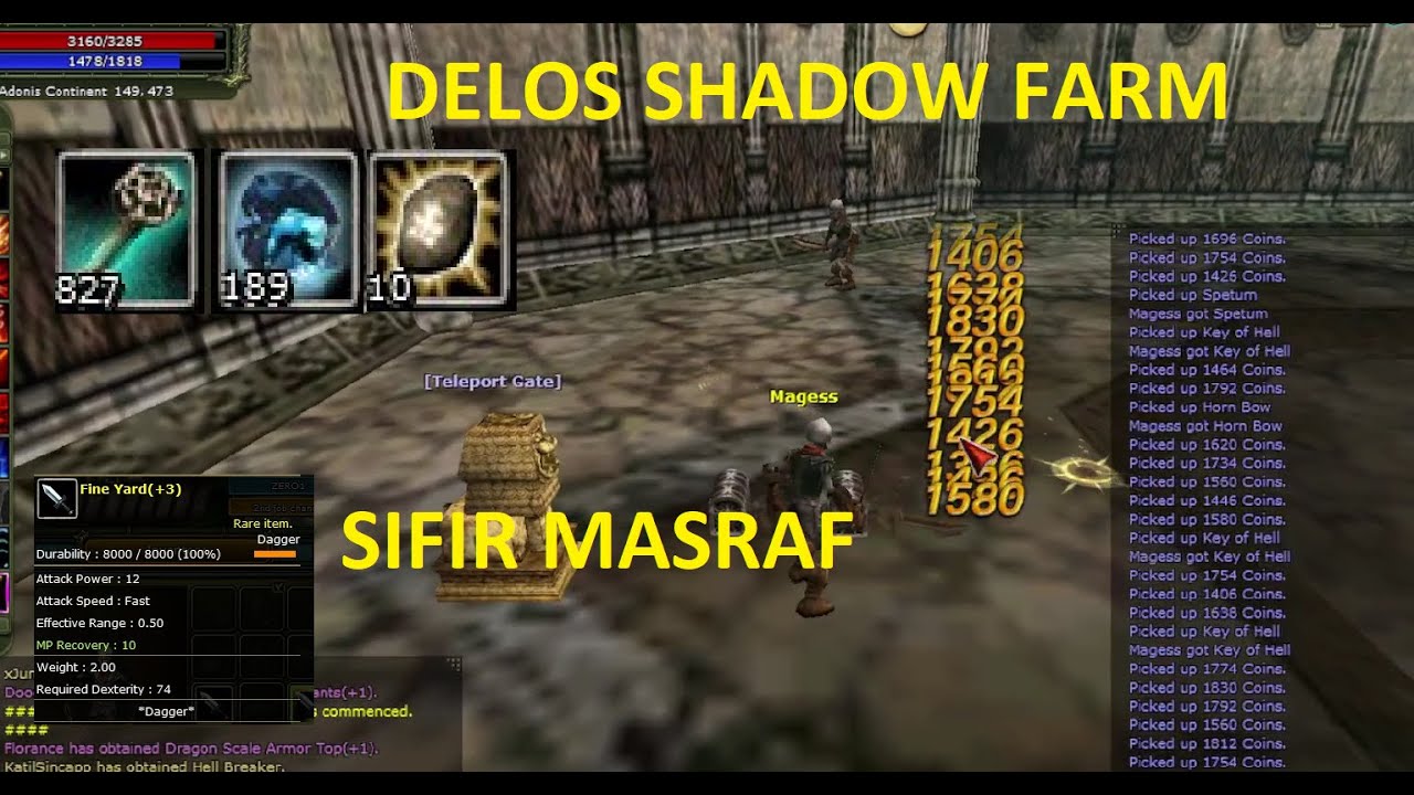 KNIGHT ONLINE 3.5 SAAAT DELOS SHADOW FARM - YouTube