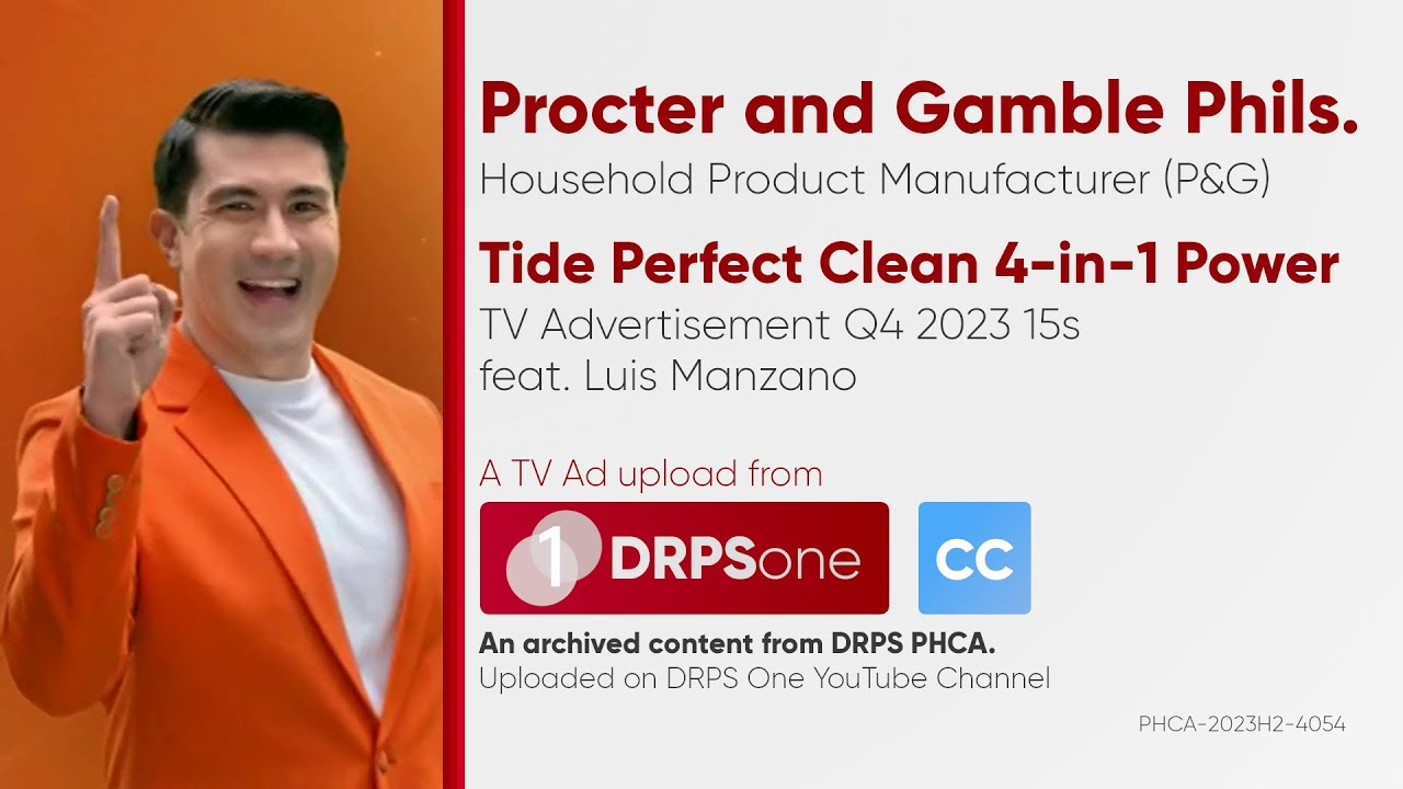Tide Perfect Clean with 4-in-1 Power TV Ad Q4 2023 15s with Luis ...