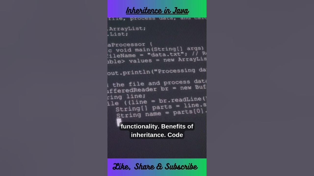 Inheritance In Java Java Oop Oopsconcepts Inheritance Codewithme