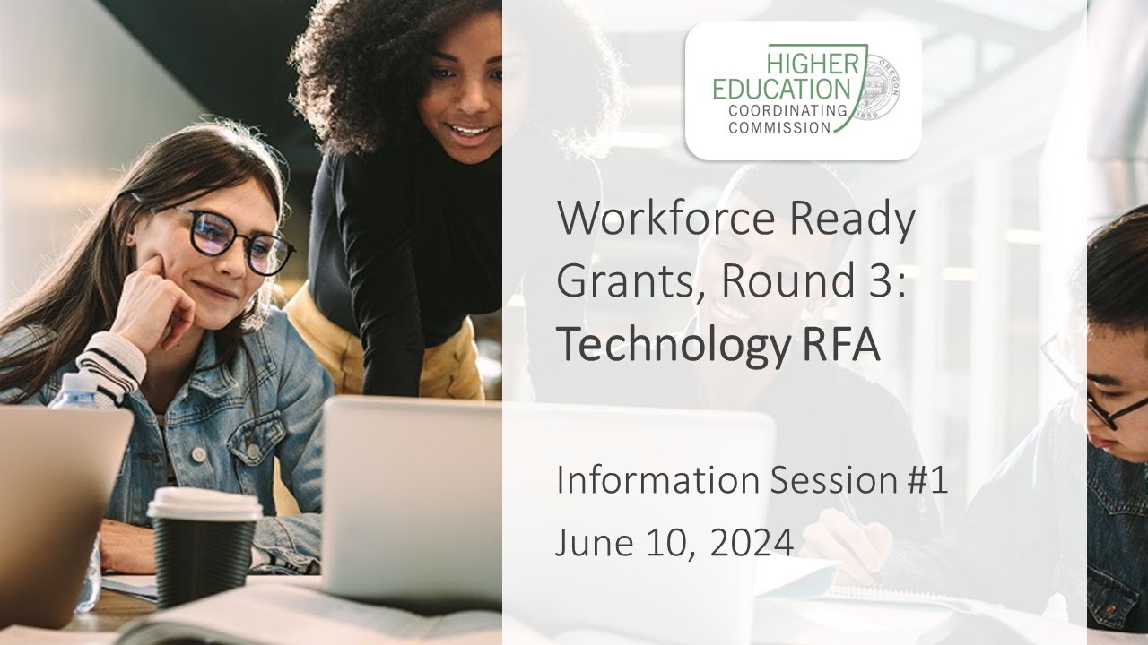 Workforce Ready Grants, Round 3, Technology RFA - Info Session #1 ...
