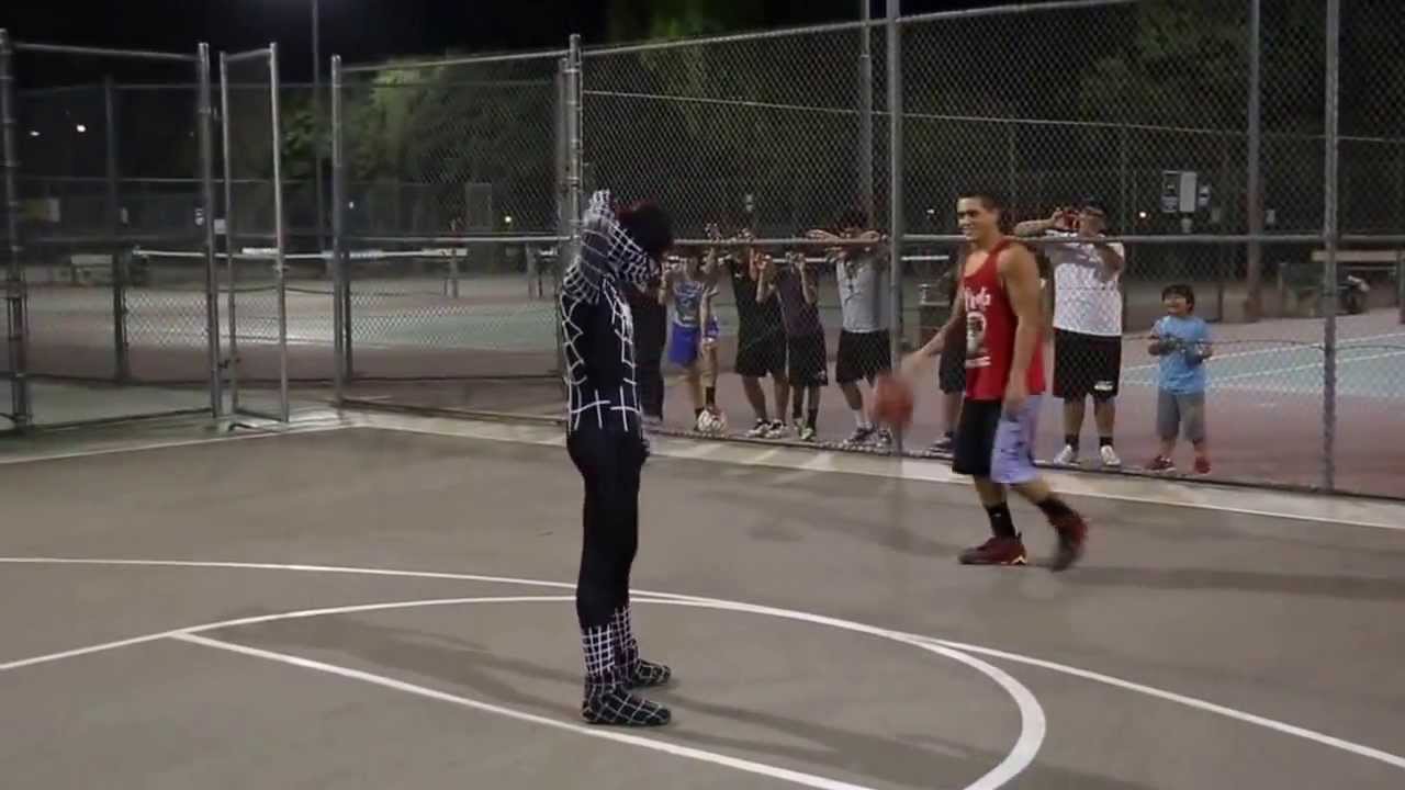 spiderman playing basketball - YouTube