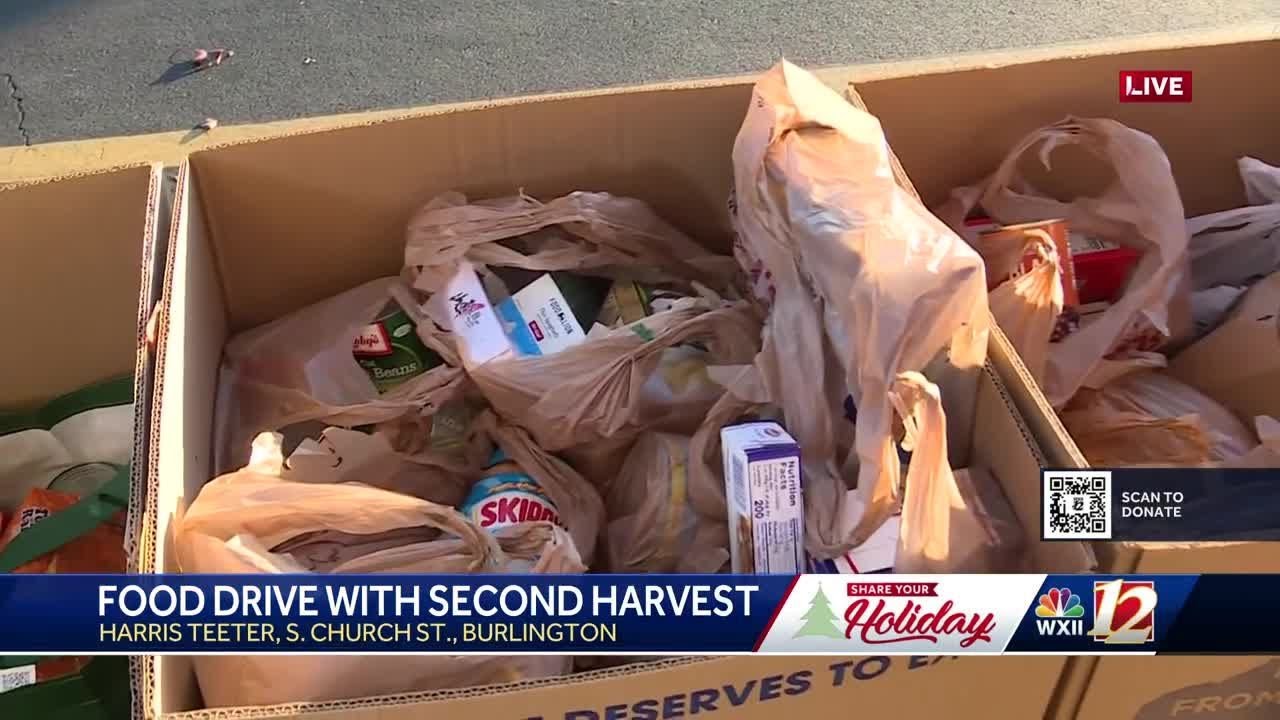 WXII 12's December 6 Food Drive w Second Harvest Food Bank - YouTube