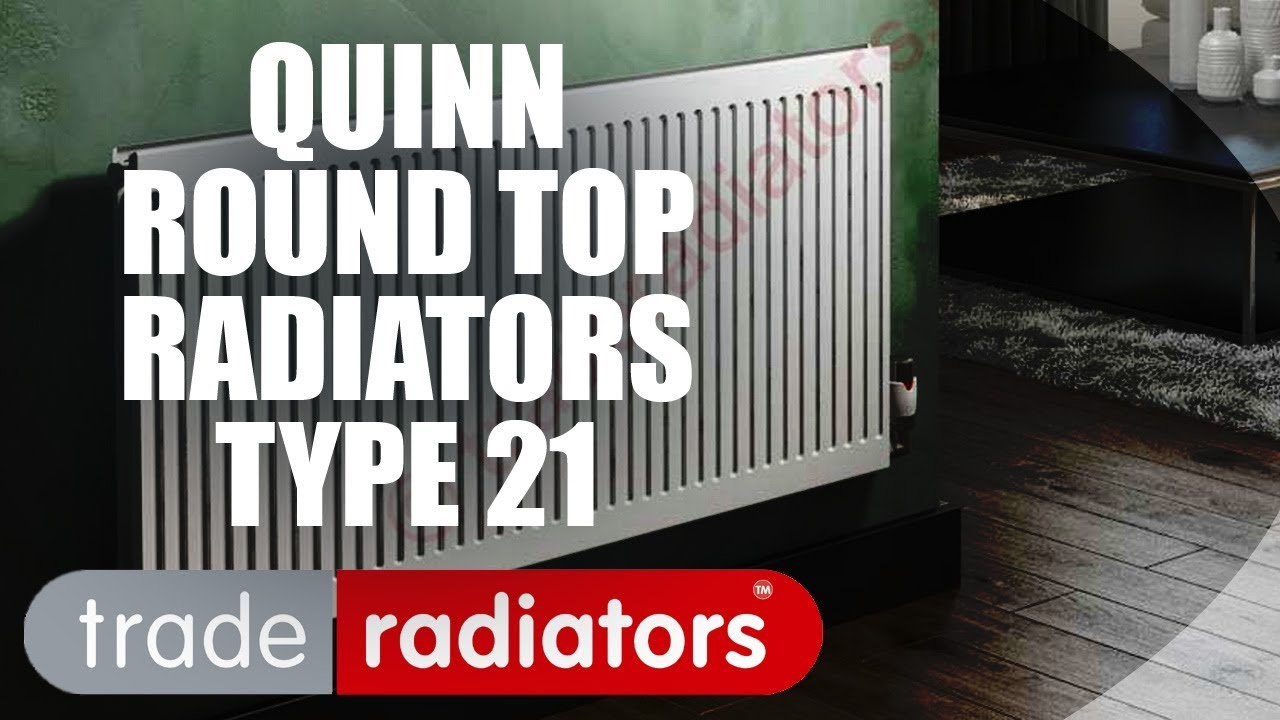 Quinn Round Top Radiator, White, 600mm x 1200mm Double Panel, Single ...
