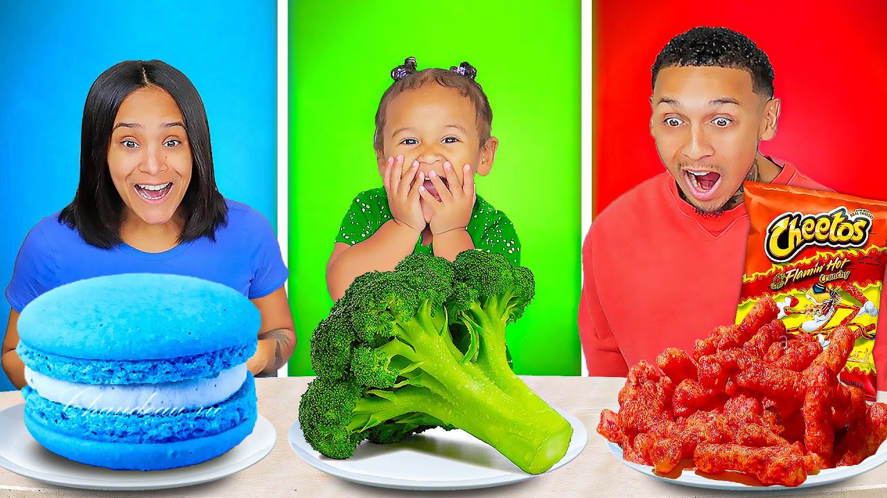 ONE COLOR FOOD CHALLENGE! - YouTube