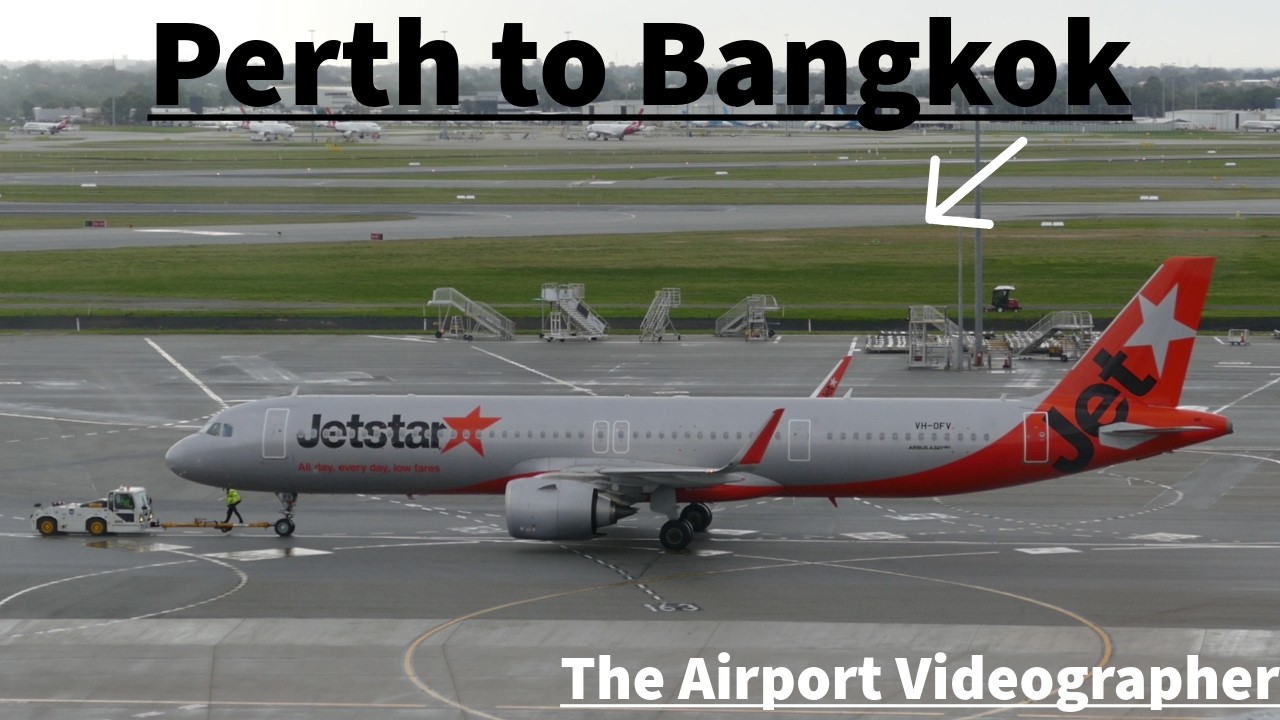 Jetstar A321neo VH-OFV BLASTS Off from Perth to Bangkok! - YouTube