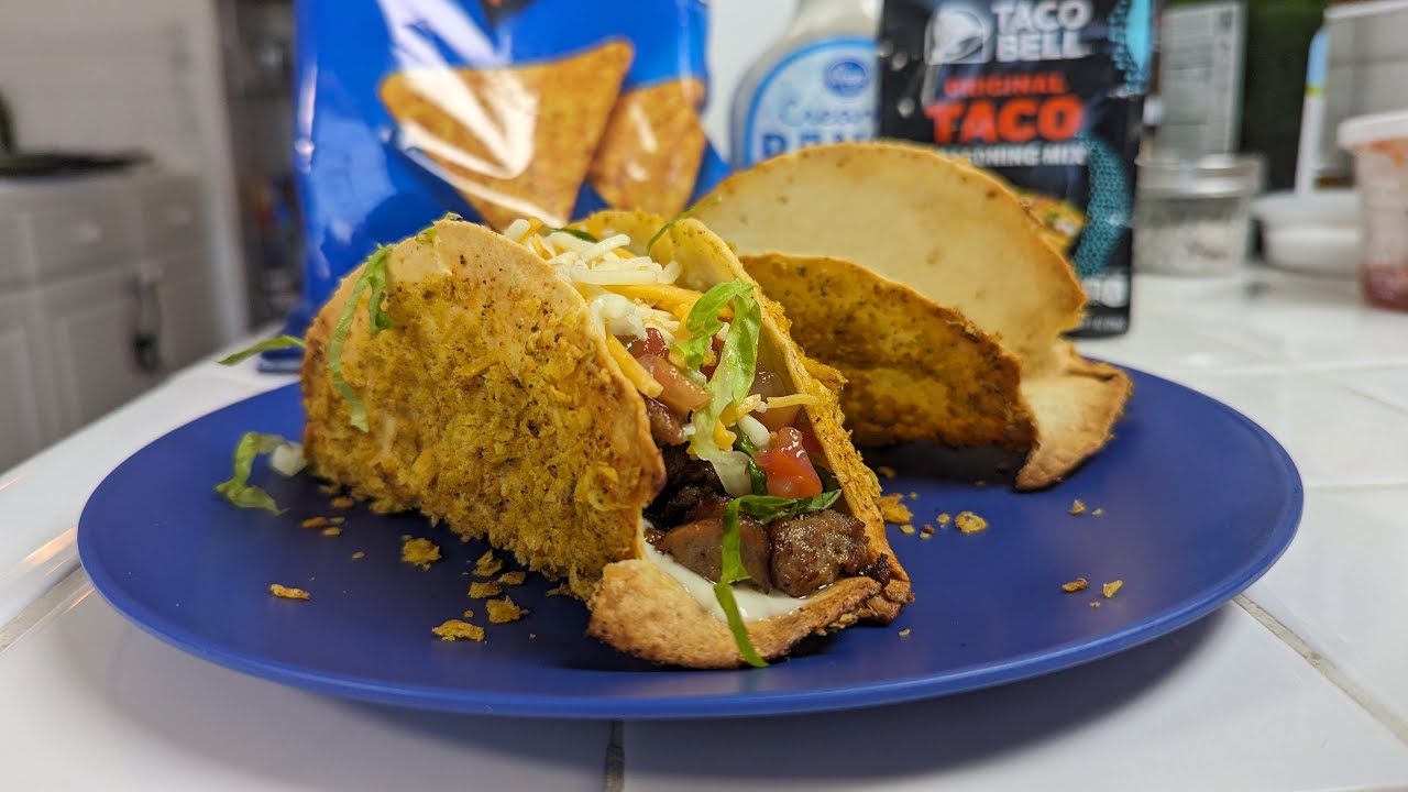Cool Ranch Doritos Taco Shells #diy #tacobell #doritos - YouTube