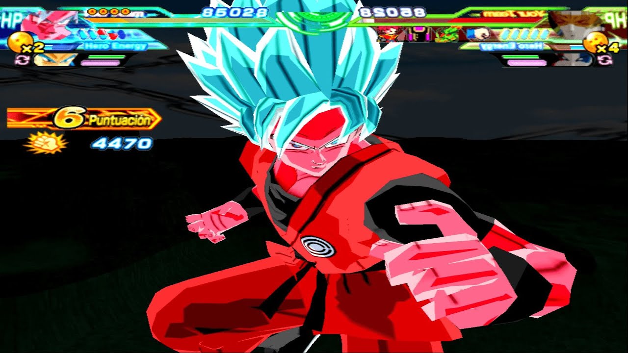 Team Goku (CC) Ssj Blue Kaioken VS Team Super Hearts | DBZ Budokai ...