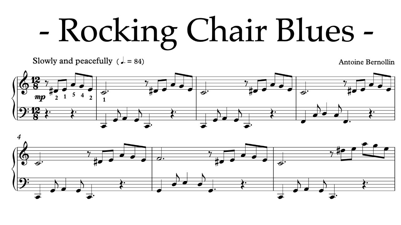 Rocking Chair Blues - Antoine Bernollin - Original Piano Composition ...
